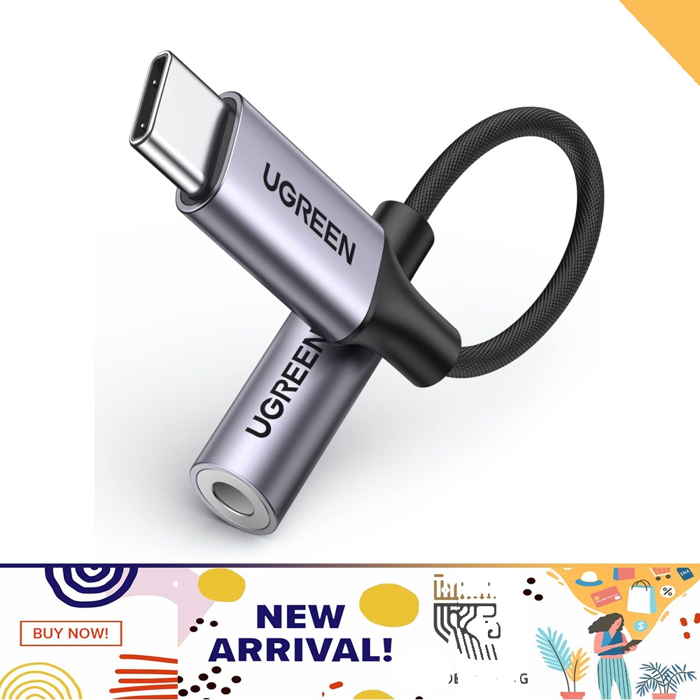 UGREEN USB C to 3.5mm Audio Adapter Braided Type C Male to Headphone ...