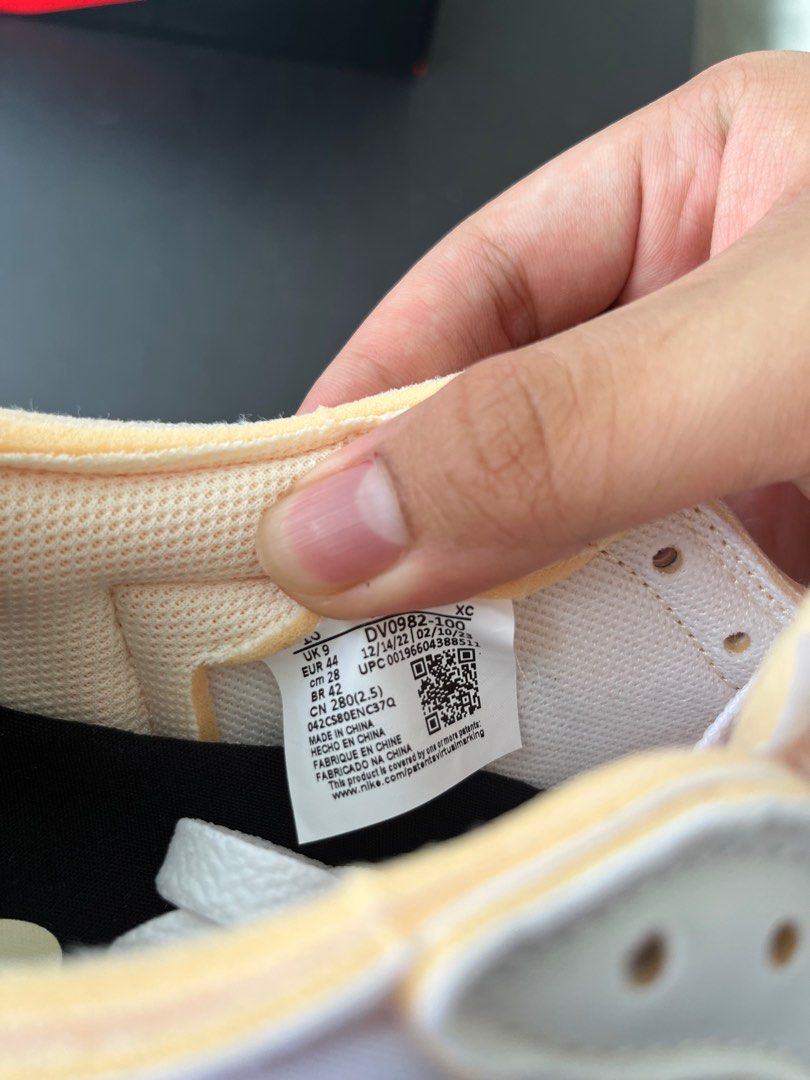 (UNDER RETAIL) Air Jordan 1 Retro Low OG EX Coconut Milk, Men's Fashion ...