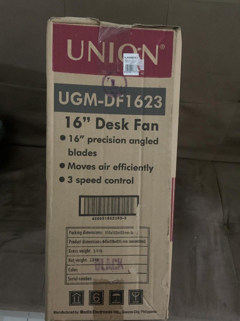 UNION DESK FAN BRAND NEW '16 on Carousell
