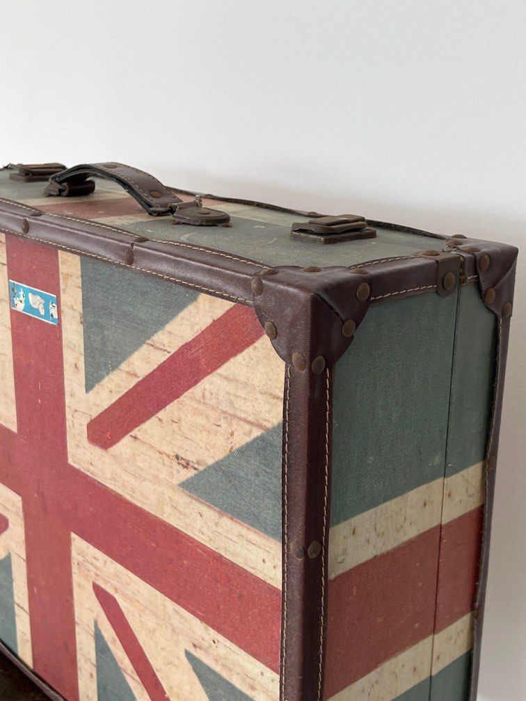 British Union Jack luggage wooden, Hobbies & Toys, Travel, Luggage on ...