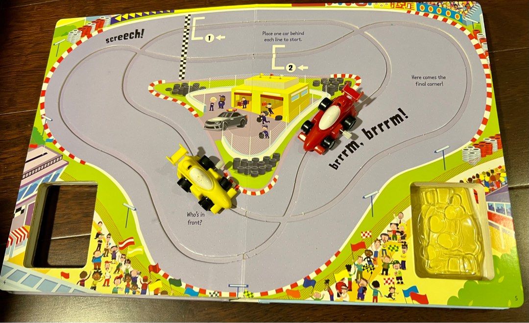 Usborne Wind-up Racing Cars on Carousell