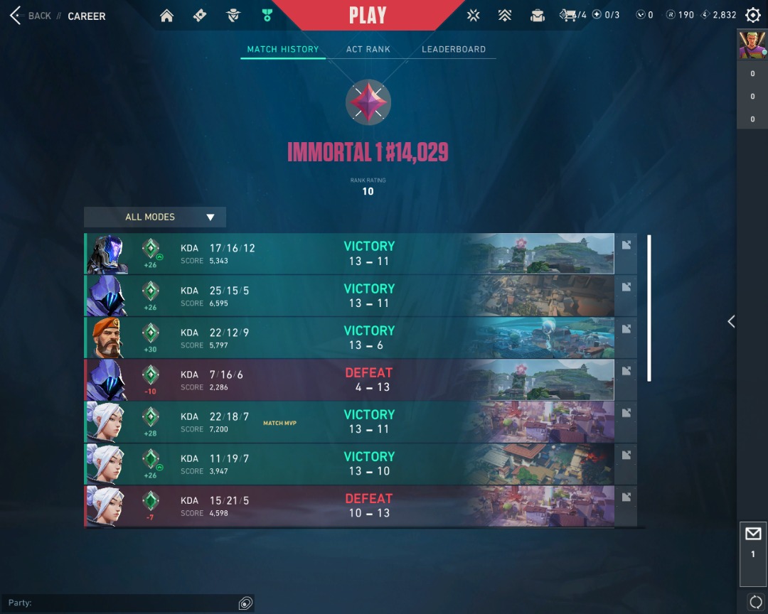 Valorant Immortal 1 Account, Video Gaming, Video Games, Others on Carousell