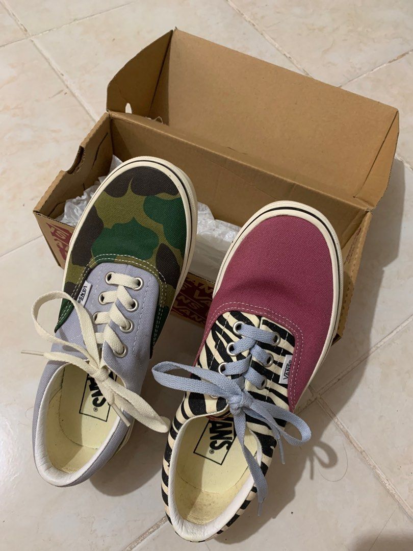 Vans Mismatch Zebracamo On Carousell