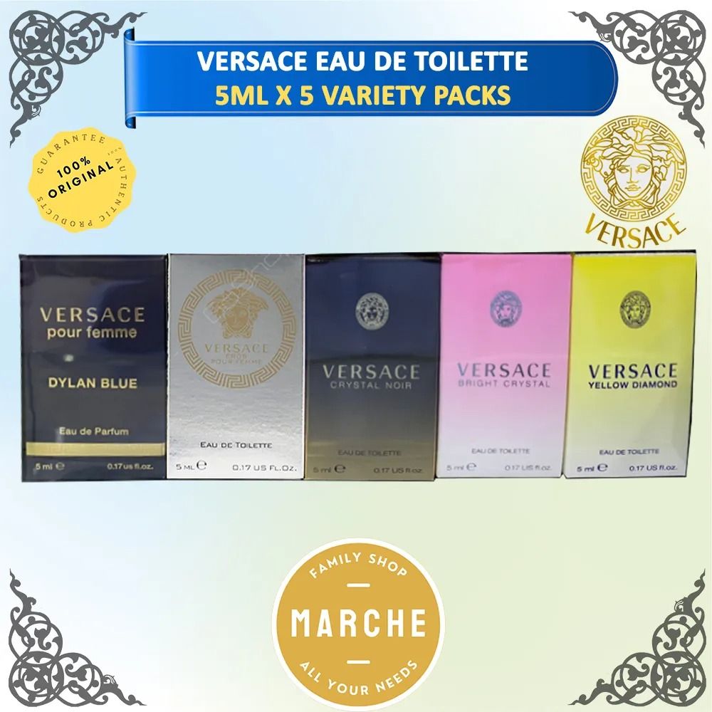 VERSACE Man Eau De Toilette 5ml ( 5 Variety Packs ) #Marche Family Shop ...