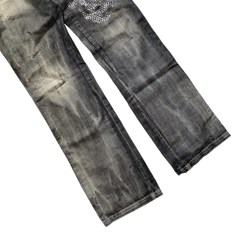 Vintage Buzz Spunky Bootcut Denim Washed Black Jeans Made In Korea ...