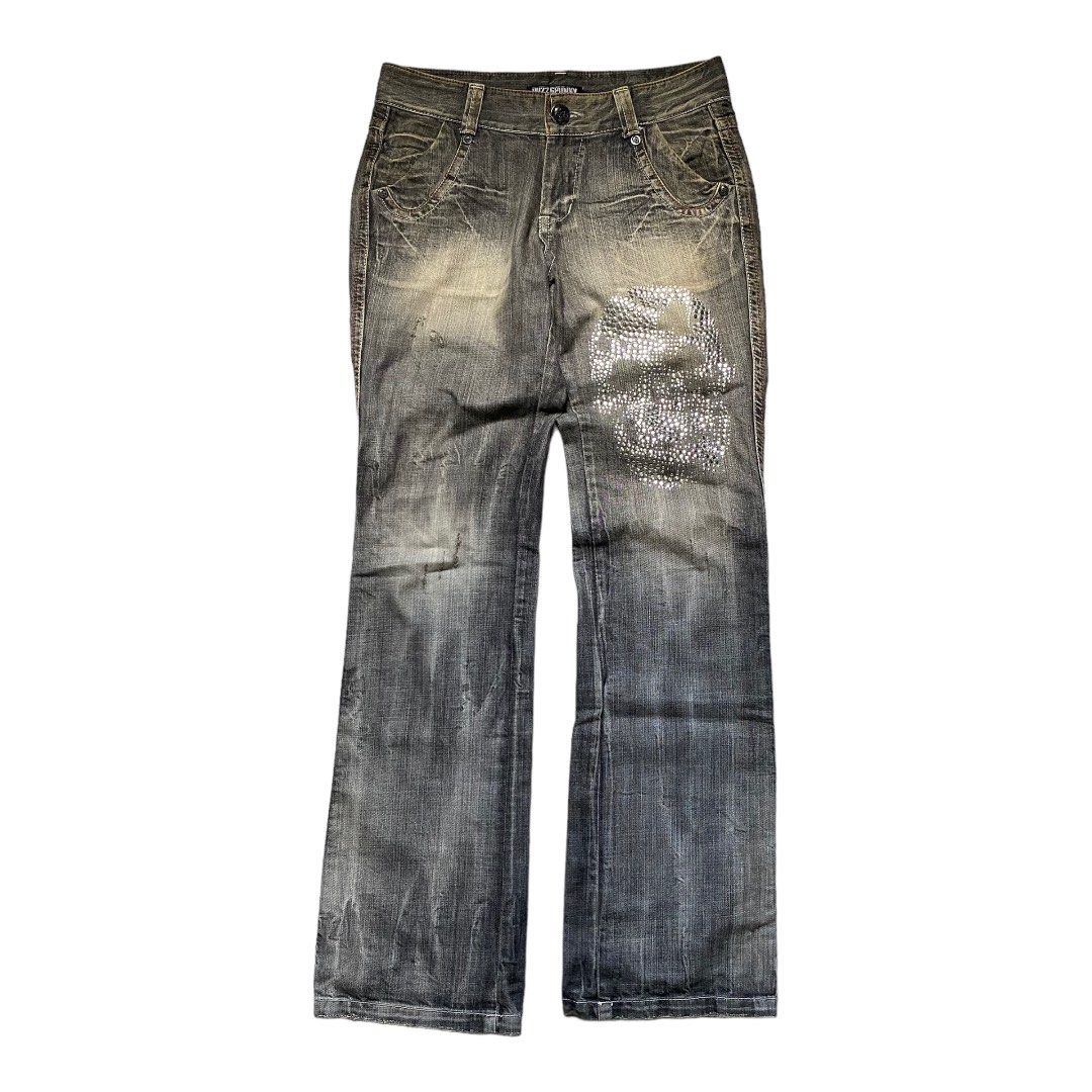 Vintage Buzz Spunky Bootcut Denim Washed Black Jeans Made In Korea ...