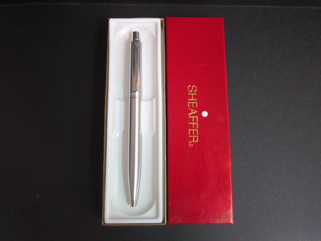Vintage Sheaffer Ball Point Pen, Stainless Steel, USA, Hobbies & Toys ...