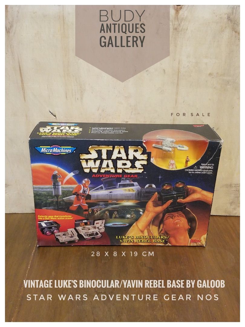 Vintage Star Wars Luke's Binoculars/Yavin Rebel Base Action Figures ...