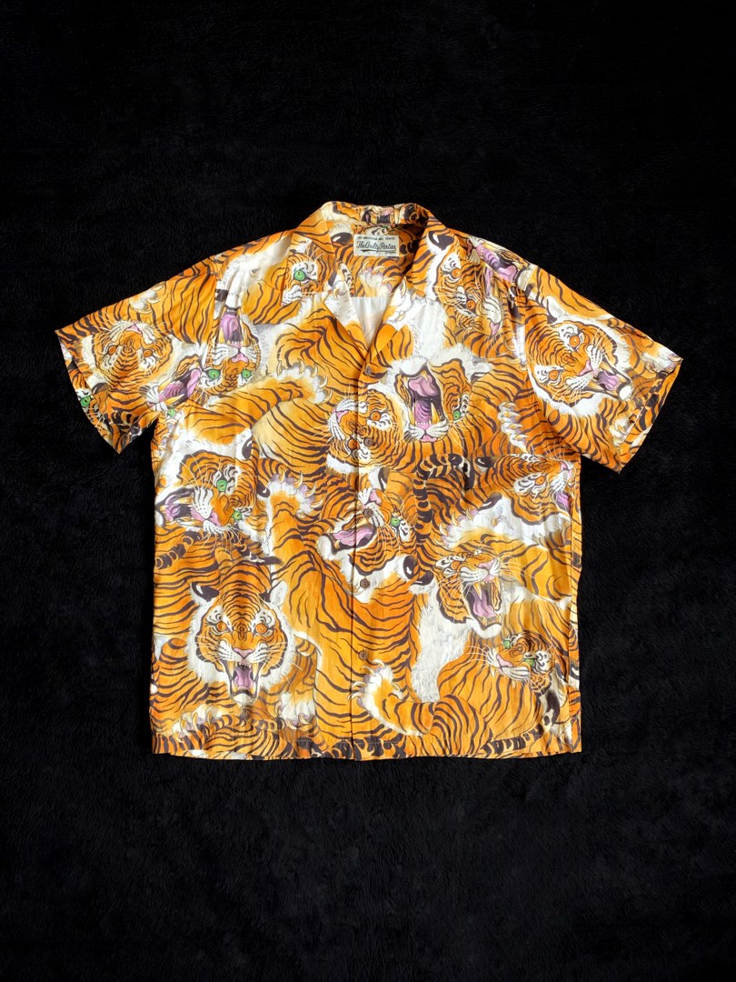 WACKO MARIA THE GUILTY PARTIES X TIM LEHI S/S 23 TIGER HAWAIIAN CAMP ...