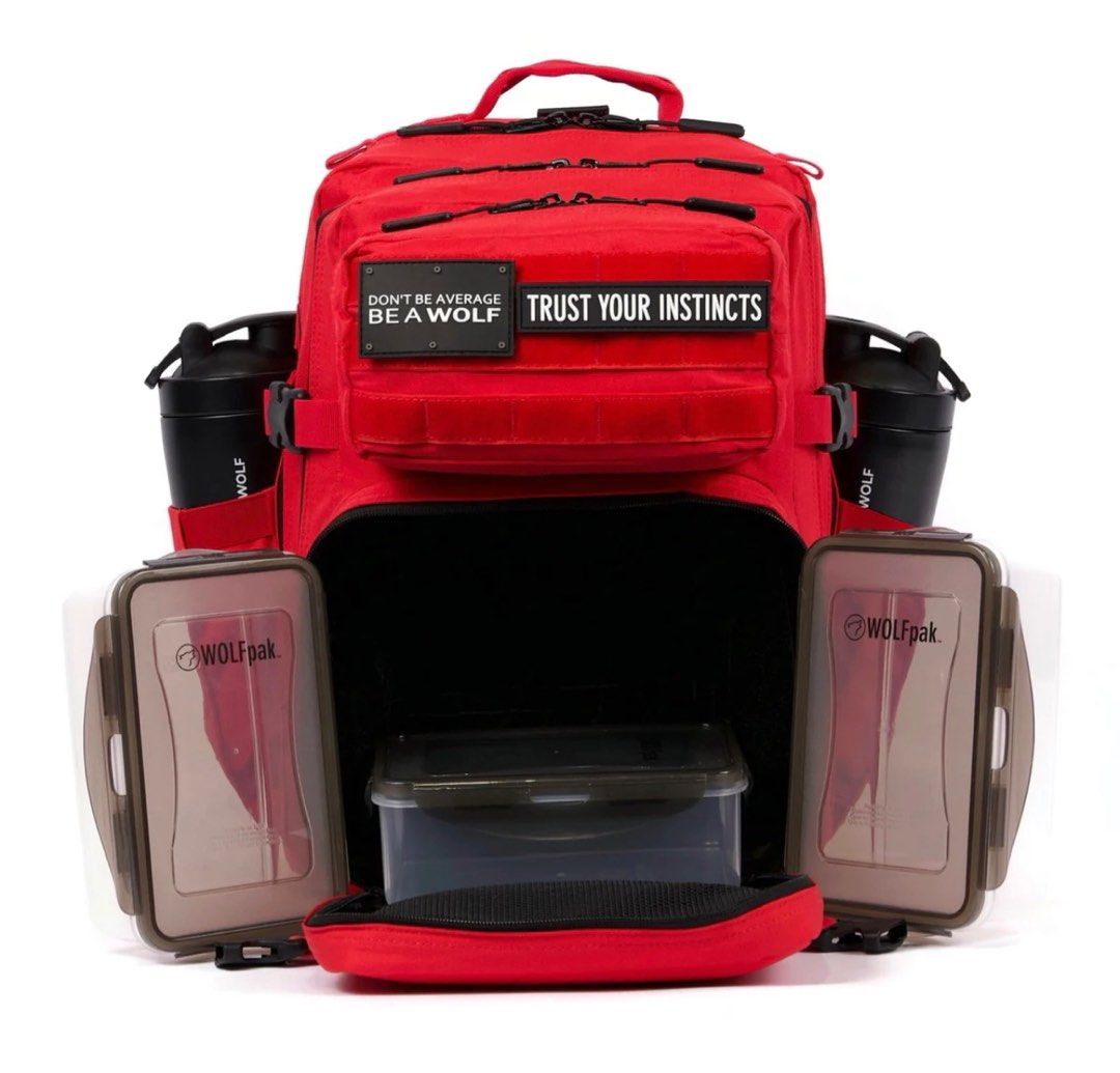 WOLFpak 25L Meal Prep Management Elite Red | Backpack | Bag, Men's ...
