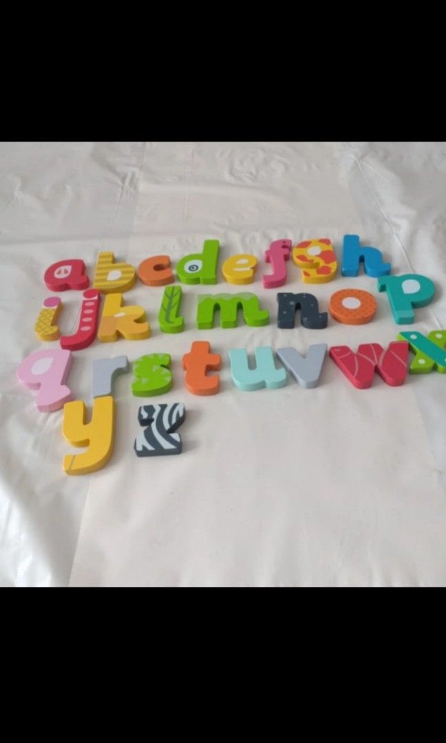 wooden alphabet letters ELC MK-N-178, Bayi & Anak, Mainan & Baby Walker ...