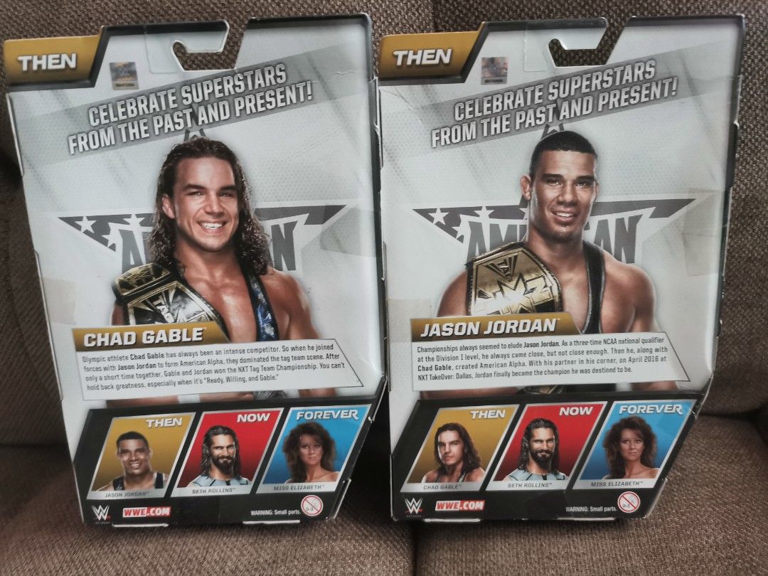 WWE Elite Then, Now, Forever American Alpha Chad Gable and Jason Jordan, Hobbies & Toys, Toys ...