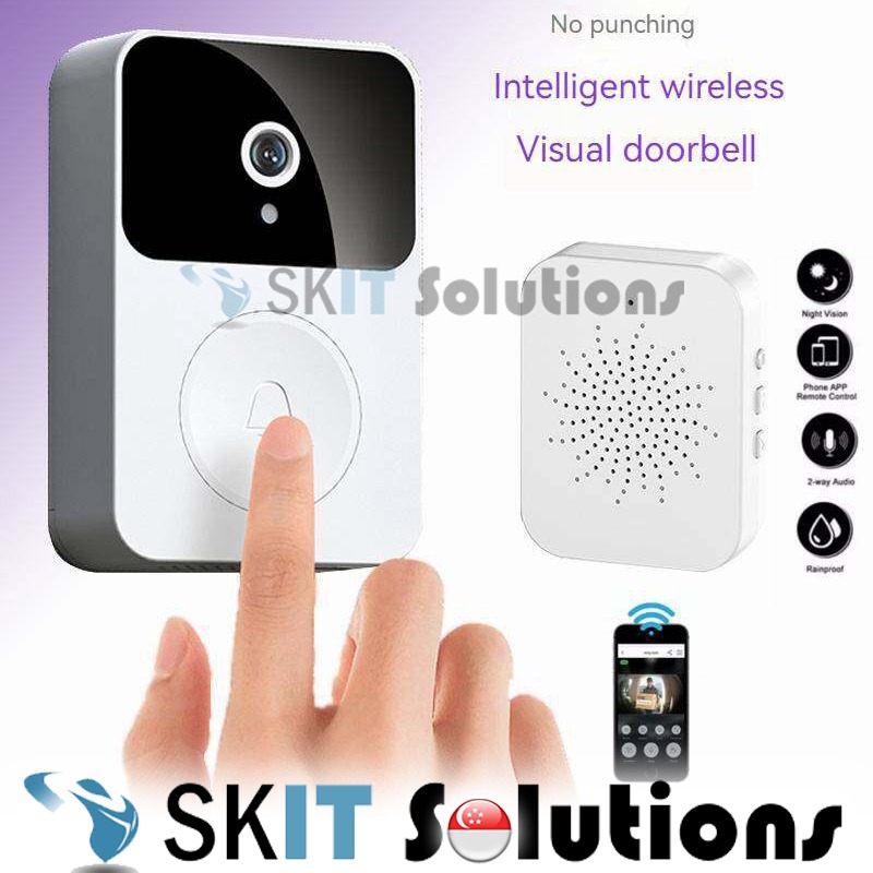 X9 Visual Doorbell Wireless Door Bell Remote Home Intelligent HD ...