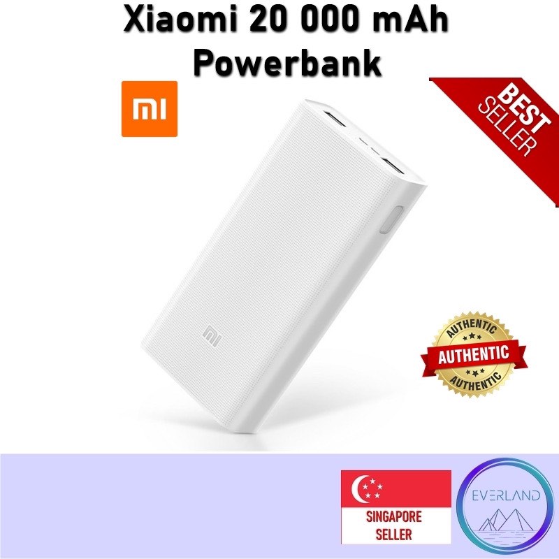 Xiaomi 20000mah 20k 20000 mah powerbank Power bank dual charger, Mobile ...