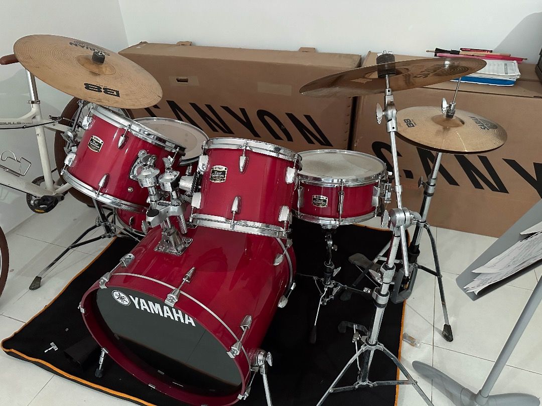 YAMAHA FULL DRUM SET, Hobbies & Toys, Music & Media, Musical ...
