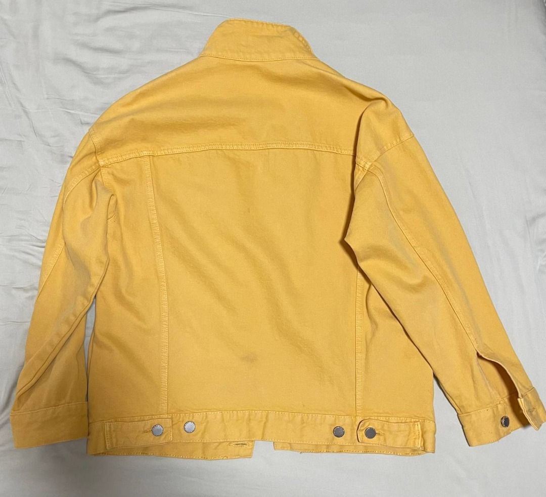 Yellow Denim Jacket, Women's Fashion, Coats, Jackets and Outerwear on ...