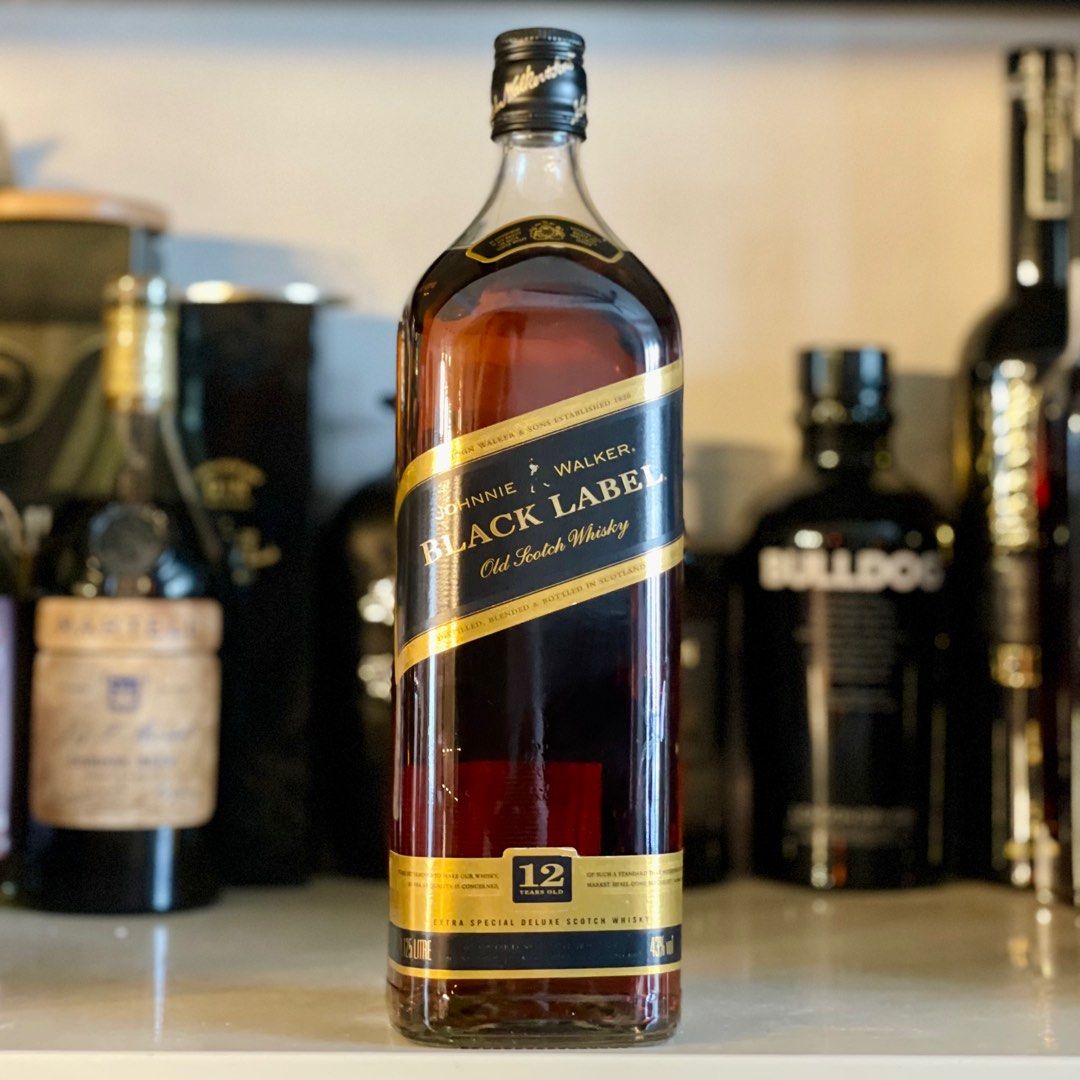 1.125L Black Lable Johnnie Walker rate whisky no box 1125ml, Food ...