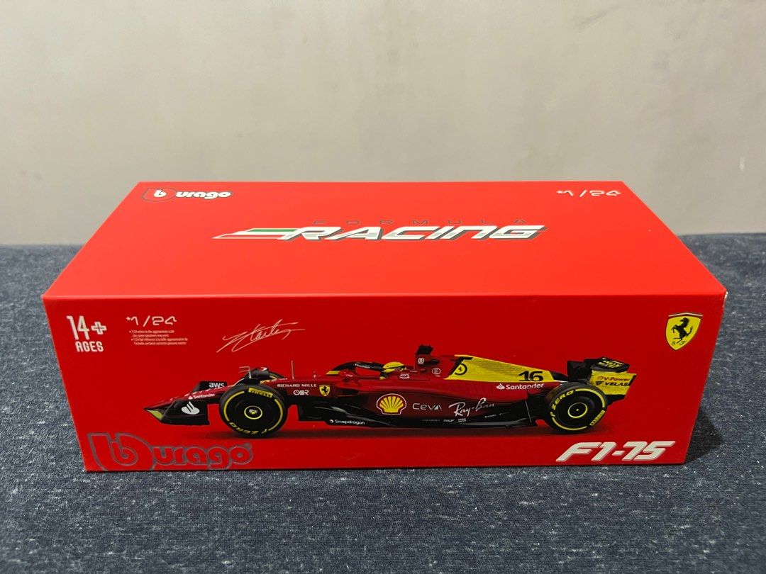 1/24 Charles Leclerc 2022 Monza Livery F1-75 Scuderia Ferrari Charles ...