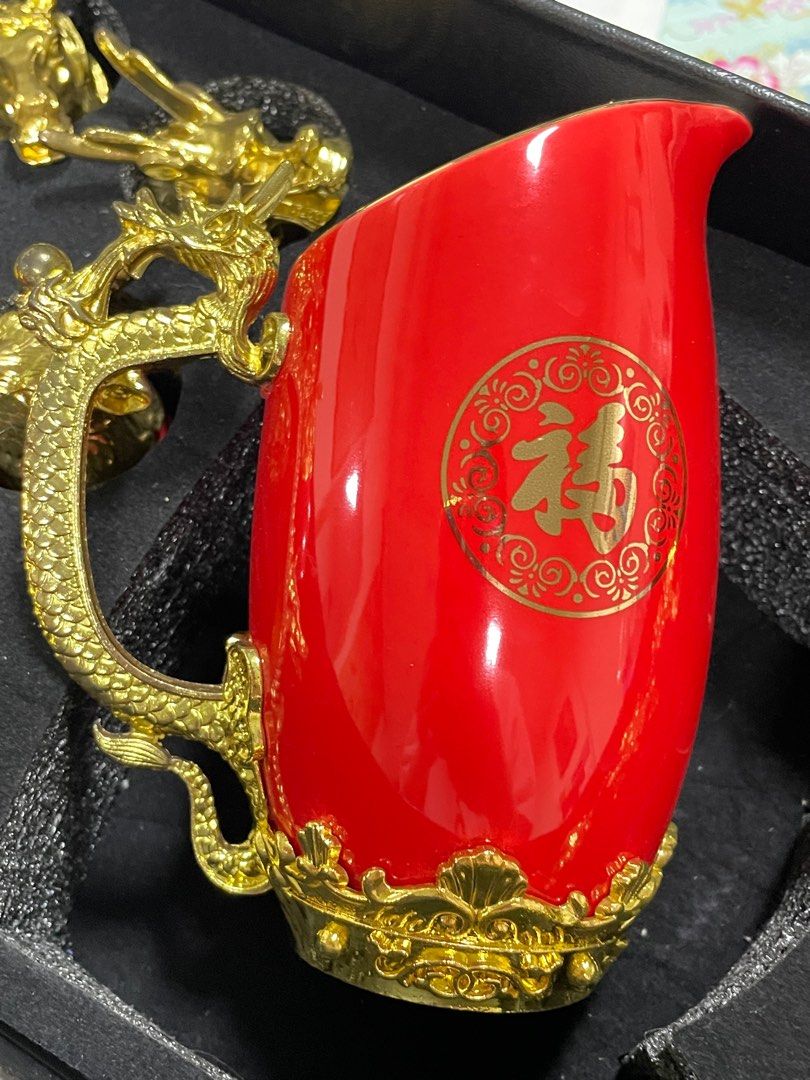 12 chinese zodiac Dragon Pitcher & Cups, Furniture & Home Living ...
