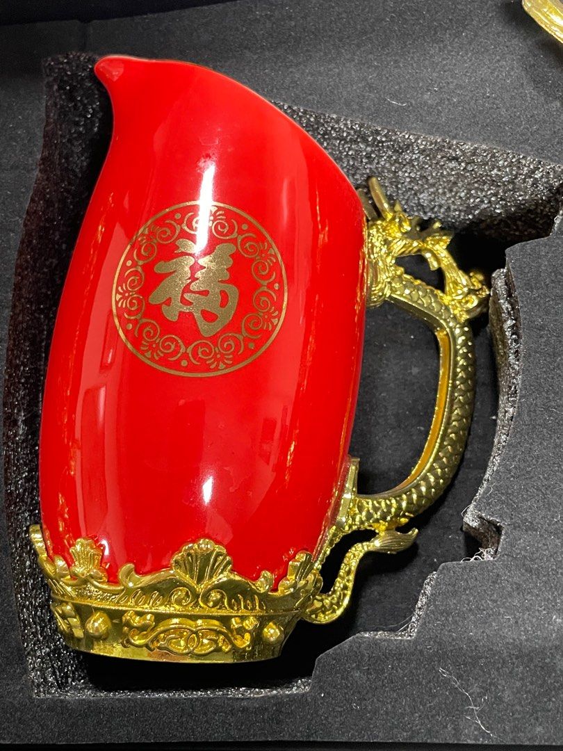 12 chinese zodiac Dragon Pitcher & Cups, Furniture & Home Living ...