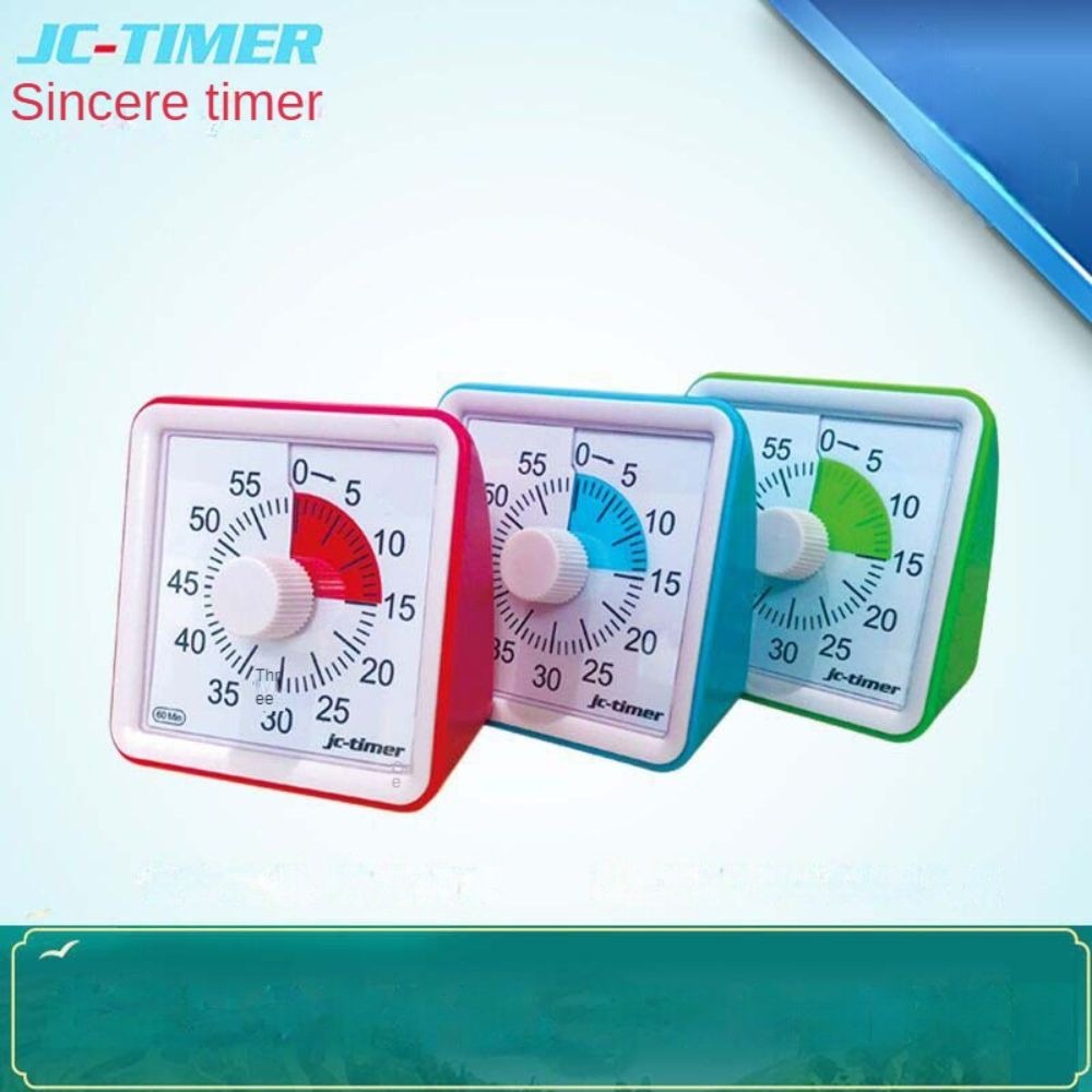 1 Pcs 60 Minutes Visual Analog Timer Silent Countdown Clock Time ...
