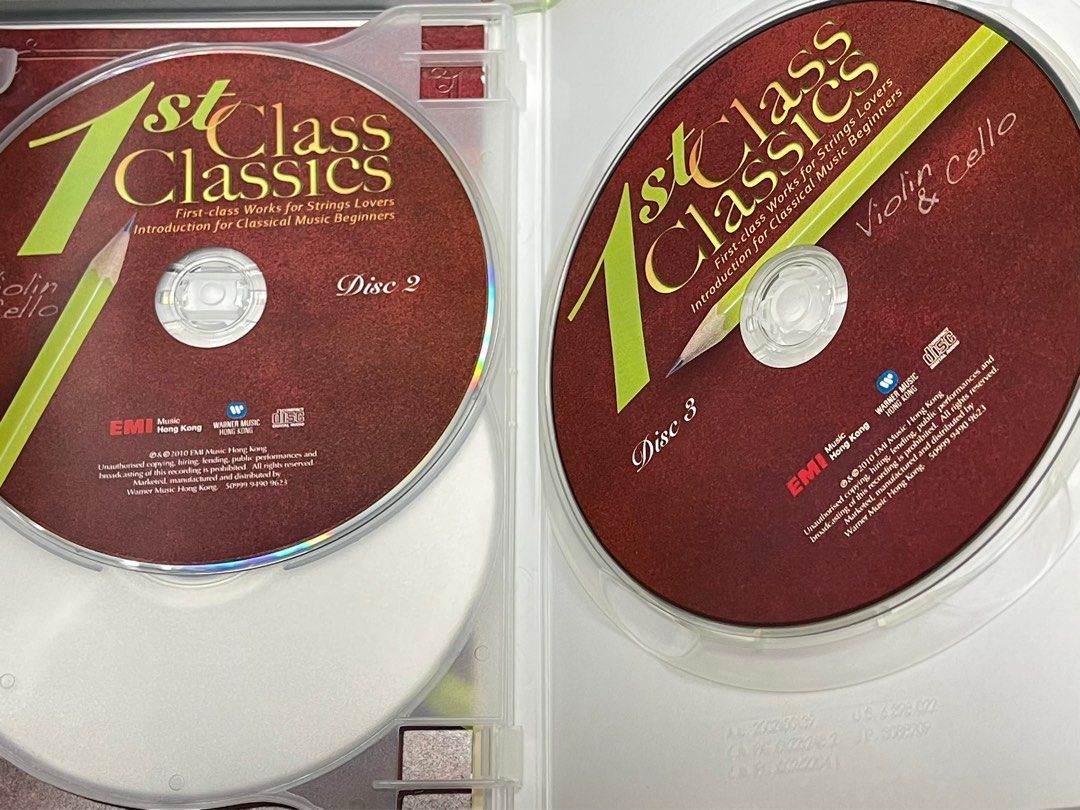 1st Class Classics 3CD (EMI/ WEA) 精選名曲 集各時期及類型的提琴代表作 古典入門+精選 之提琴篇 入門介紹 ...