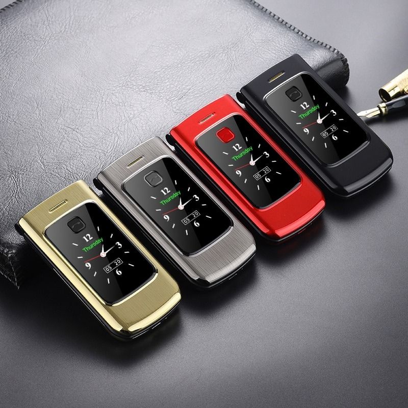 2023 new unlocked Flip Push-button Mobile Phones dual screen Speed dial ...