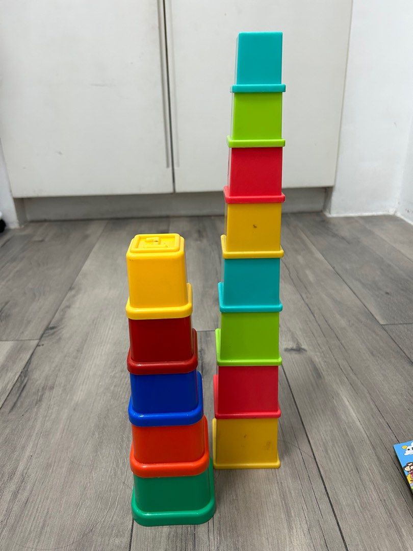 2 sets of Stacking blocks on Carousell