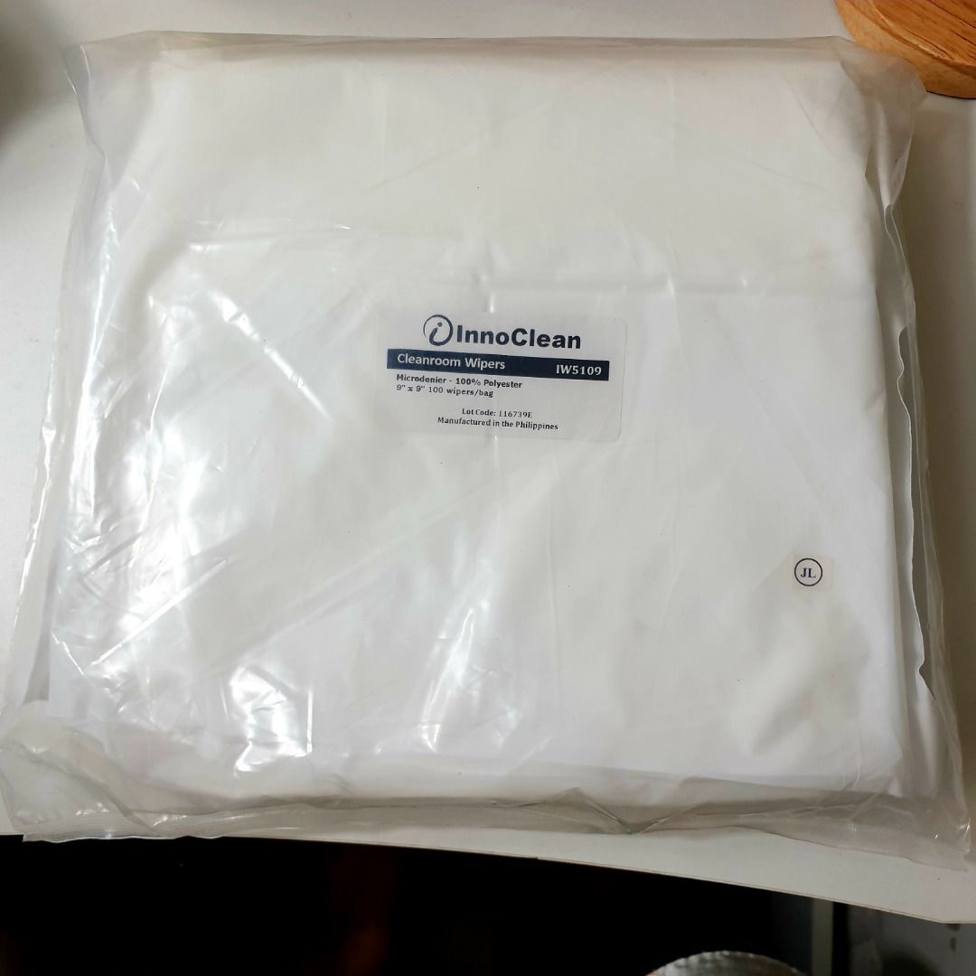 9"x9" InnoClean Room Wipers 100Pcs/Bag High Quality 100% Polyester ...