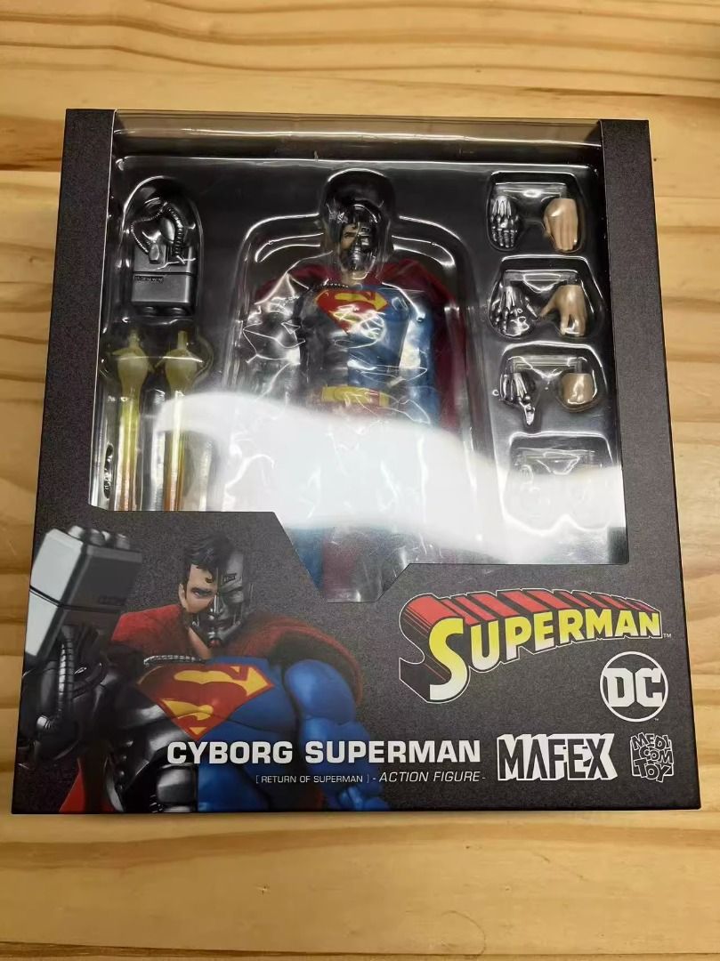 全新 mafex 機械超人 cyborg superman 1:12 dc comics, 興趣及遊戲, 玩具 & 遊戲類 - Carousell