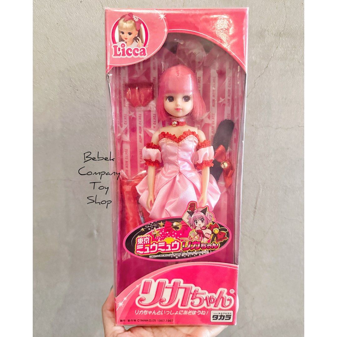 絕版 takara LICCA 1987年 動畫 聯名 東京喵喵 東京ミュウミュウ 莉卡 全新未拆 古董娃娃, 書籍、休閒與玩具, 玩具、公仔、桌遊在旋轉拍賣