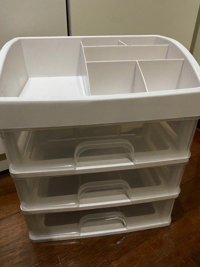 Acrylic layer storage box, Furniture & Home Living, Home Improvement ...