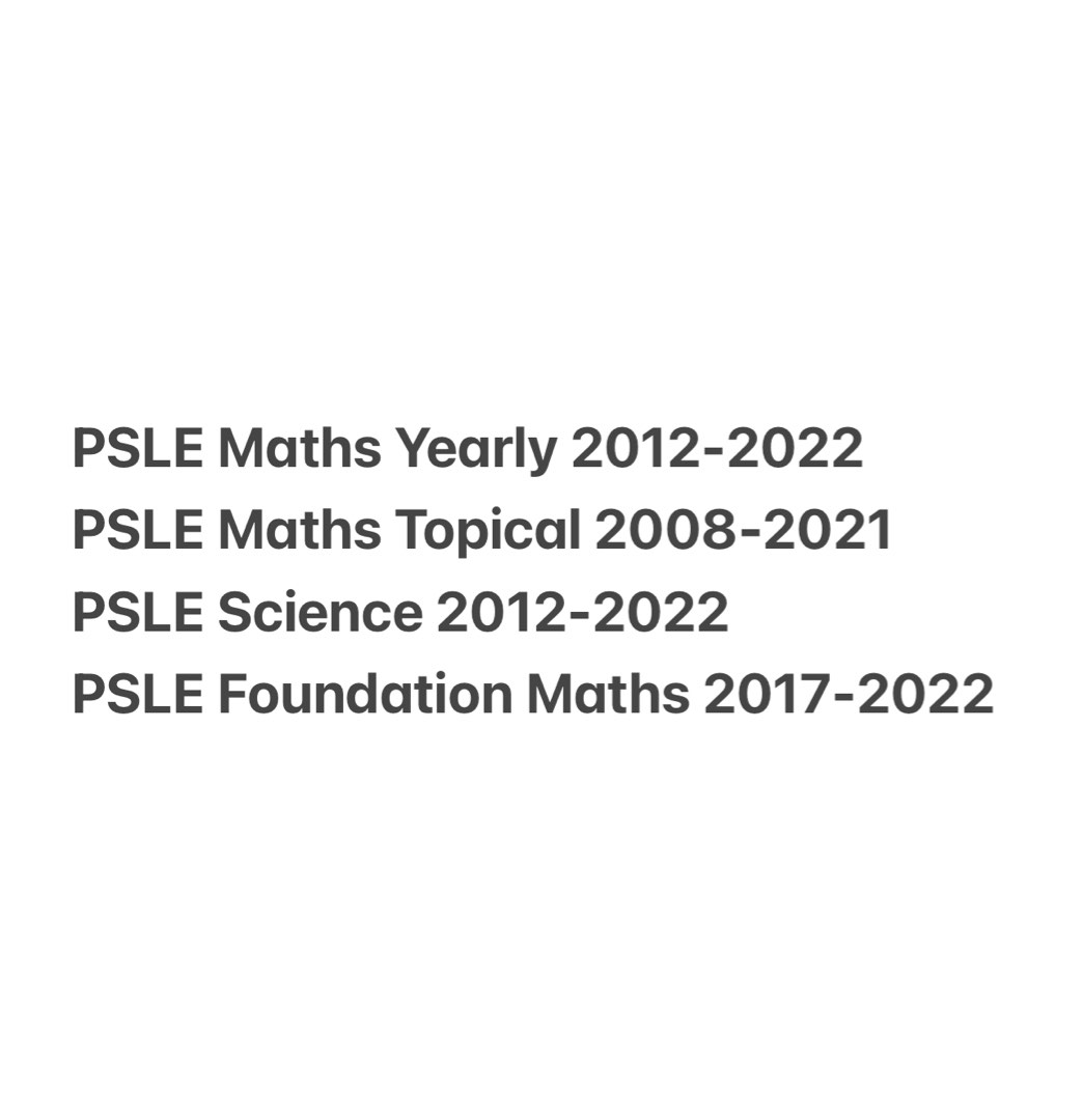 Actual Past PSLE Papers, Hobbies & Toys, Books & Magazines, Assessment ...