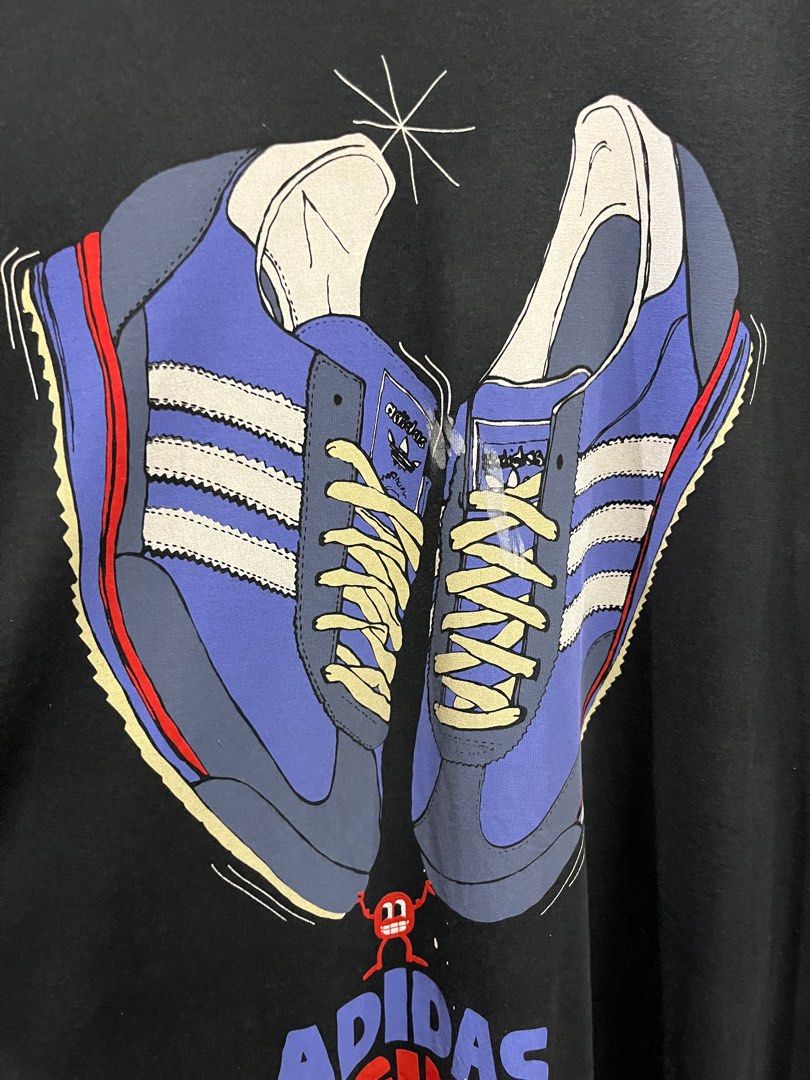 Adidas - Big Shoe Print, Men's Fashion, Tops & Sets, Tshirts & Polo ...