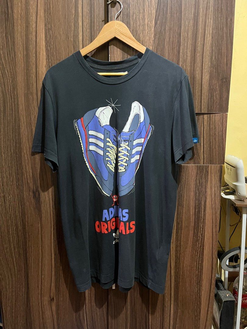 Adidas - Big Shoe Print, Men's Fashion, Tops & Sets, Tshirts & Polo ...