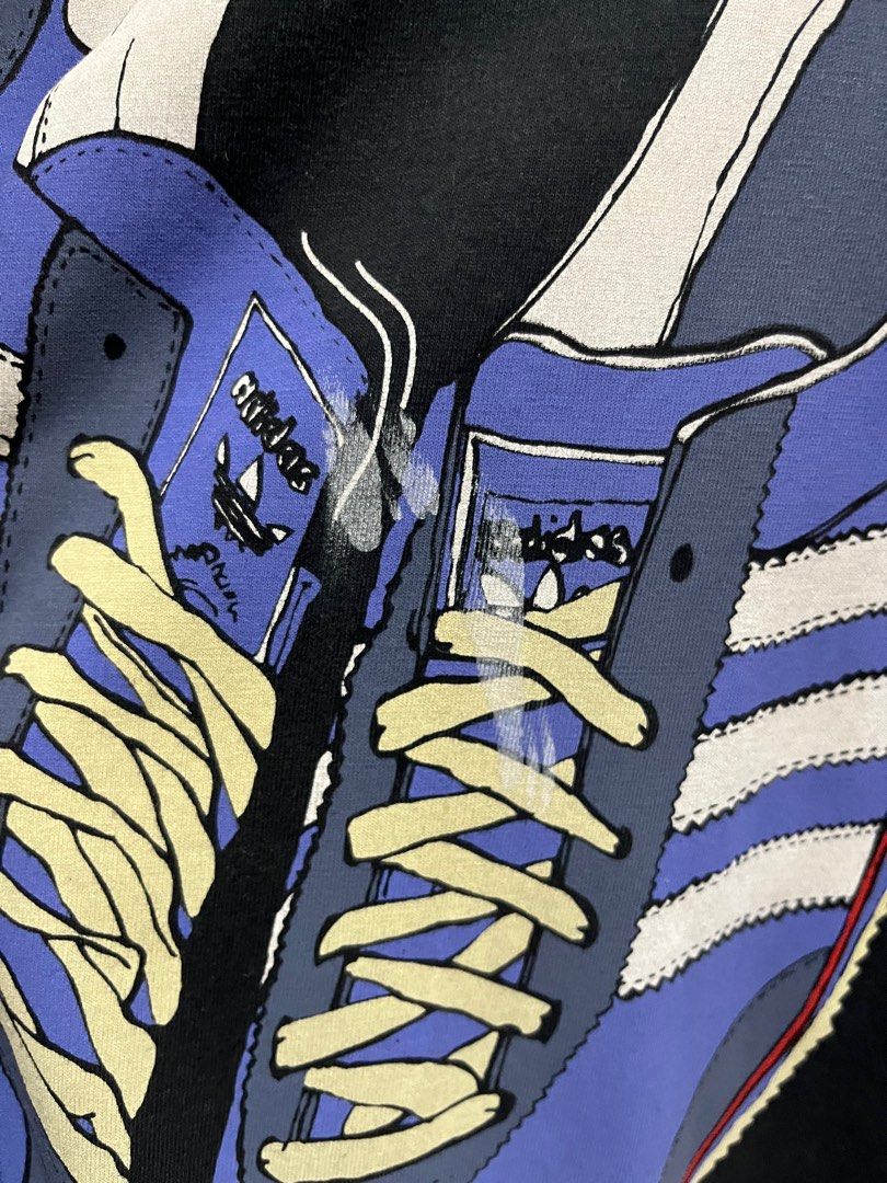 Adidas - Big Shoe Print, Men's Fashion, Tops & Sets, Tshirts & Polo ...