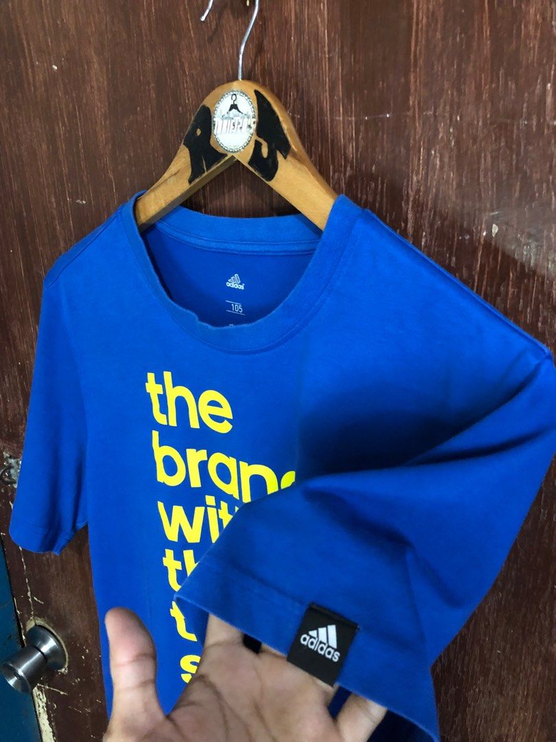 Adidas Slogan Shirt, Men's Fashion, Tops & Sets, Tshirts & Polo Shirts ...