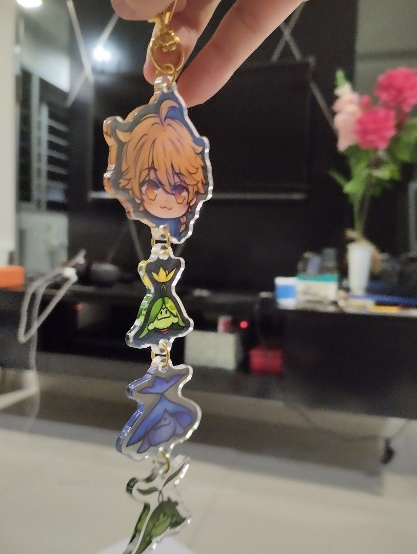 Aether and Aranara Acrylic Keychain -Genshin Impact Sumeru, Hobbies ...