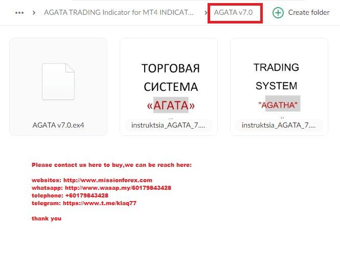 AGATA TRADING Indicator for MT4 INDICATOR SYSTEM (Total size: 1.8 MB ...