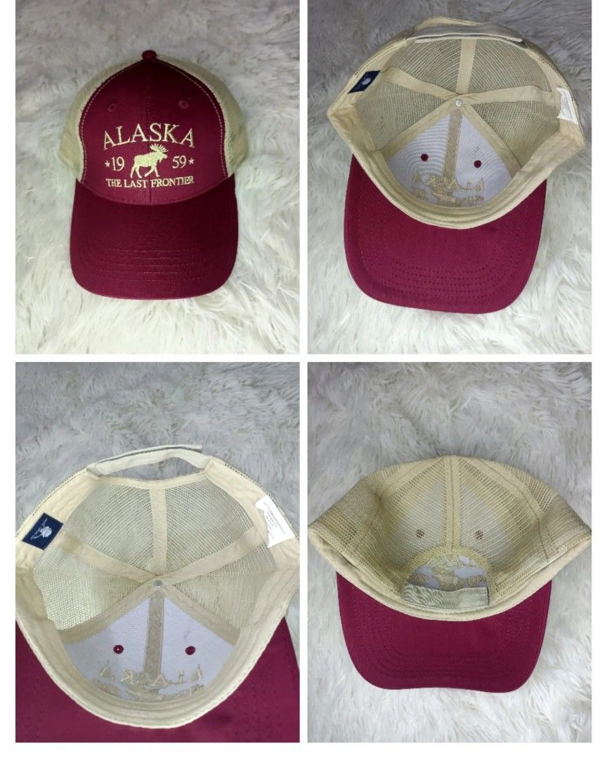 Alaska Maroon trucker hat/cap by Arctic Circle USA, Men's Fashion ...