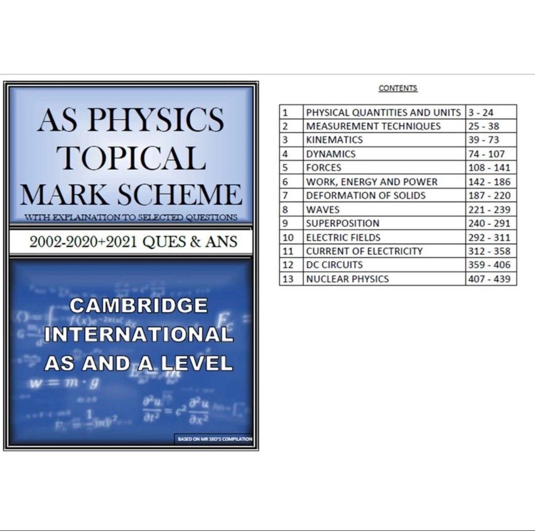 AS Physics Topical Past Year Questions, Hobbies & Toys, Books ...