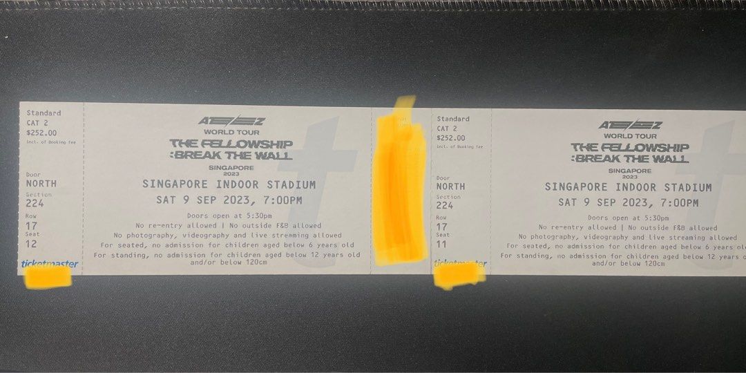 ateez tickets, Tickets & Vouchers, Event Tickets on Carousell