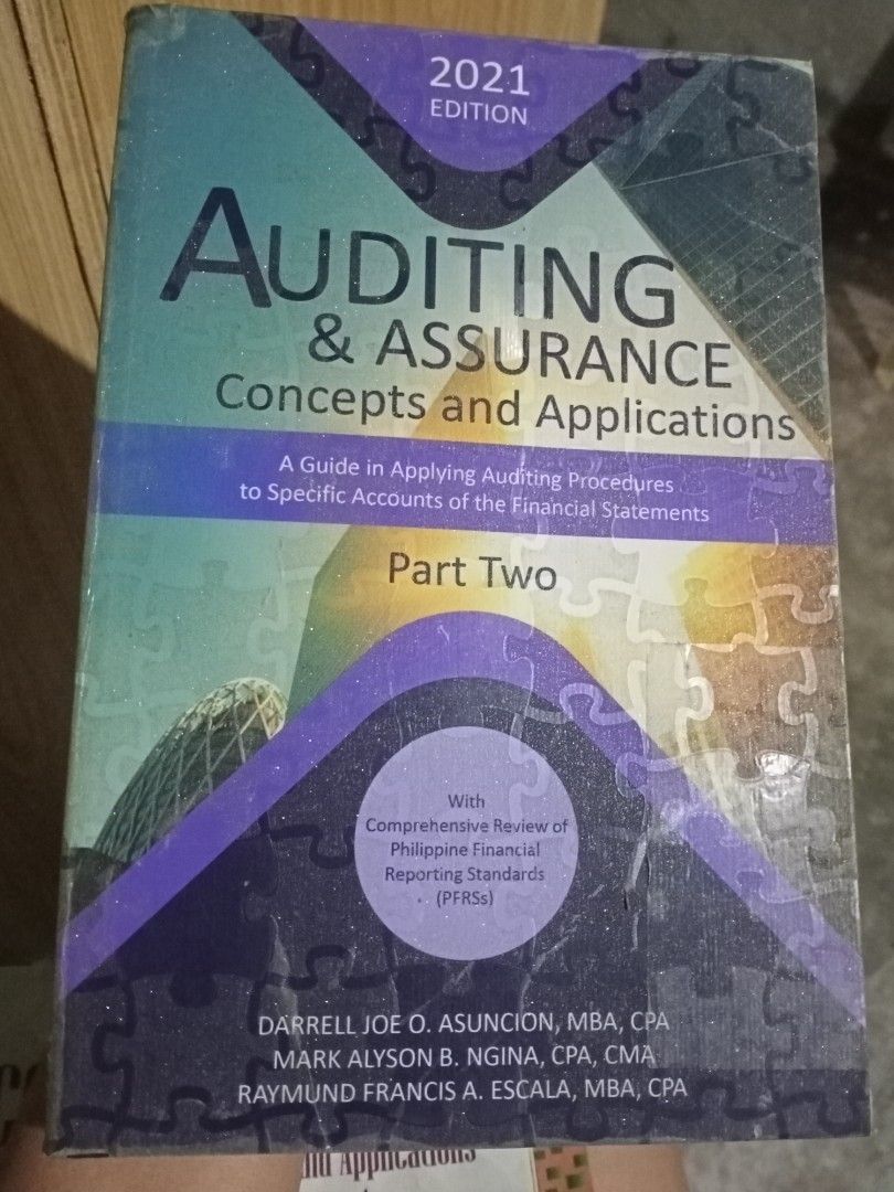 Auditing And Assurance Concepts And Application 2021 Edition Hobbies And Toys Books And Magazines
