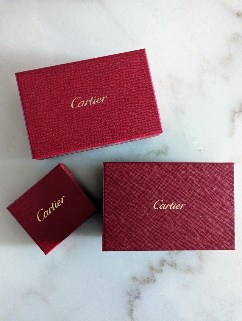 Authentic Cartier boxes, Luxury, Accessories on Carousell