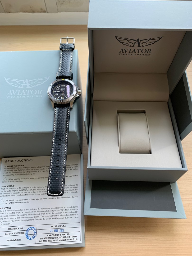Aviator Watch, Luxury, Watches on Carousell