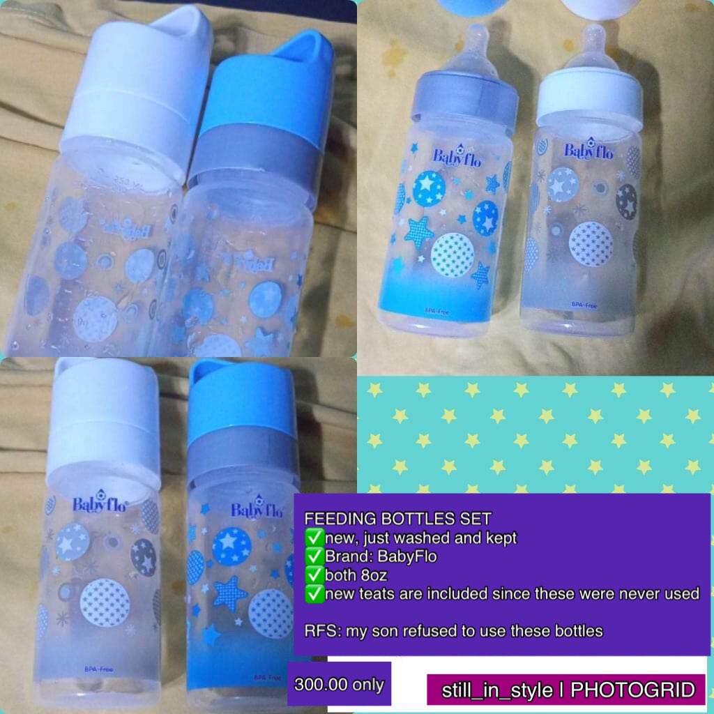 BABYFLO FEEDING BOTTLES SET, Babies & Kids, Nursing & Feeding ...