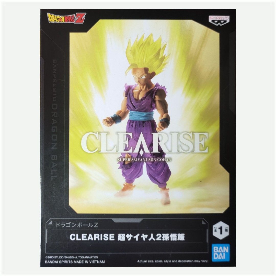 BANPRESTO DRAGON BALL Z CLEARISE SUPER SAIYAN 2 SON GOHAN SS2 ...