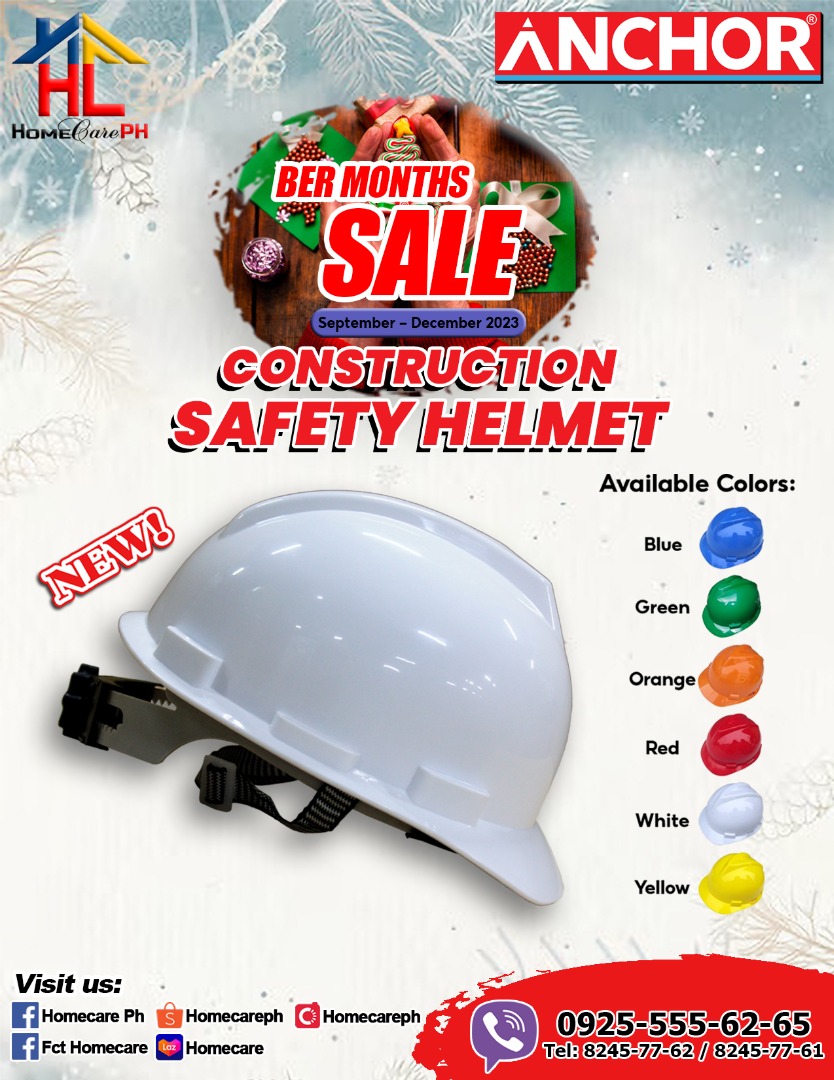 BER MONTHS SALE (Anchor Construction Safety Helmet), Commercial & Industrial, Construction Tools ...