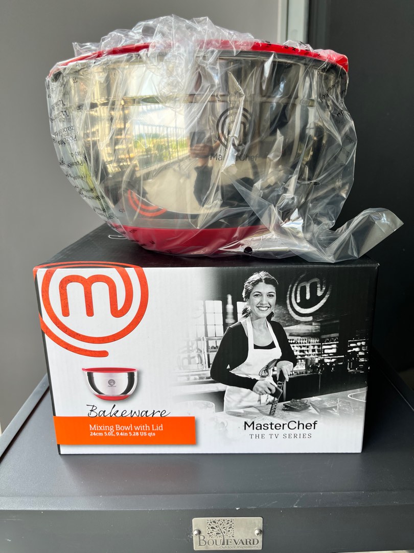 BNIB MasterChef - 5.0L mixing bowl with Lid, Furniture & Home Living ...