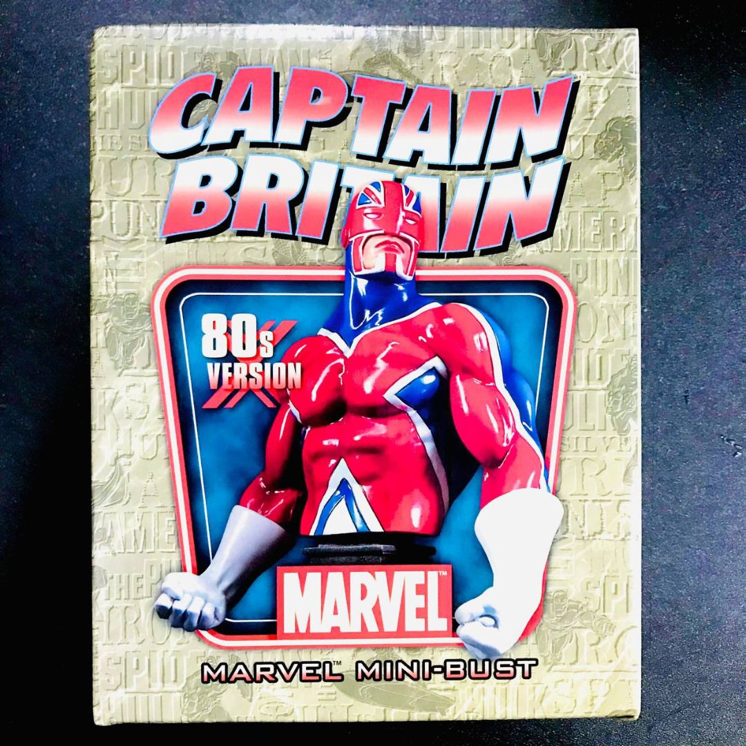 BOWEN 6" MARVEL MINI BUST 80'S VERSION CAPTAIN BRITAIN - RARE, Hobbies ...
